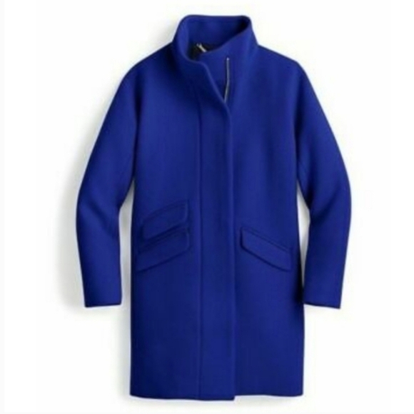 J. Crew | Jackets & Coats | J Crew Womens Blue Pea Coat | Poshmark